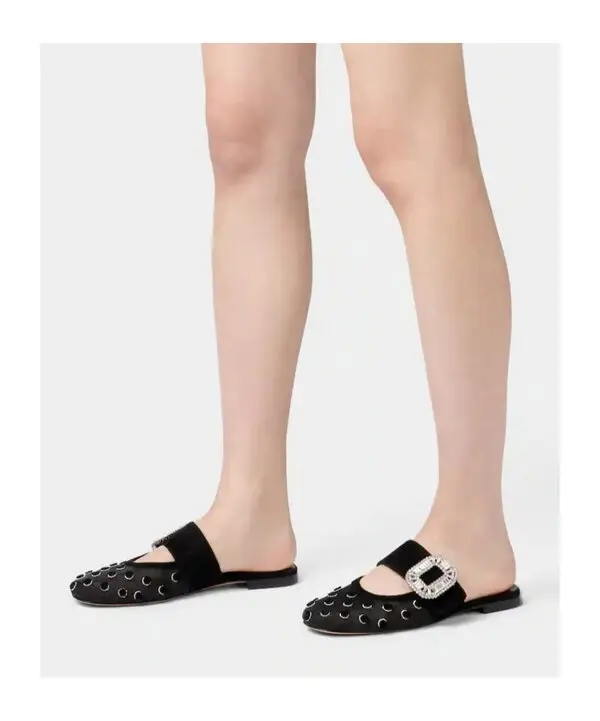 ROGER VIVIER Belle Vivier Polka Dot Mules