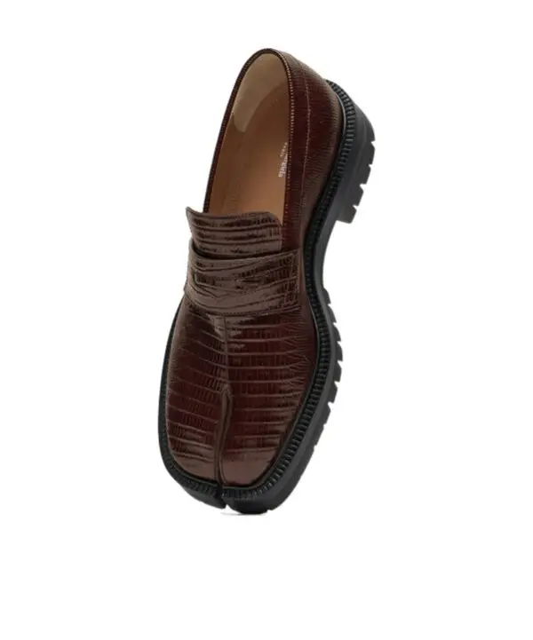 MAISON MARGIELA Tabi County Tejus-print Loafers
