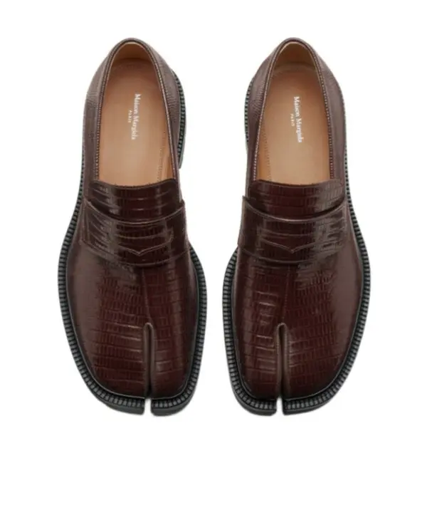 MAISON MARGIELA Tabi County Tejus-print Loafers
