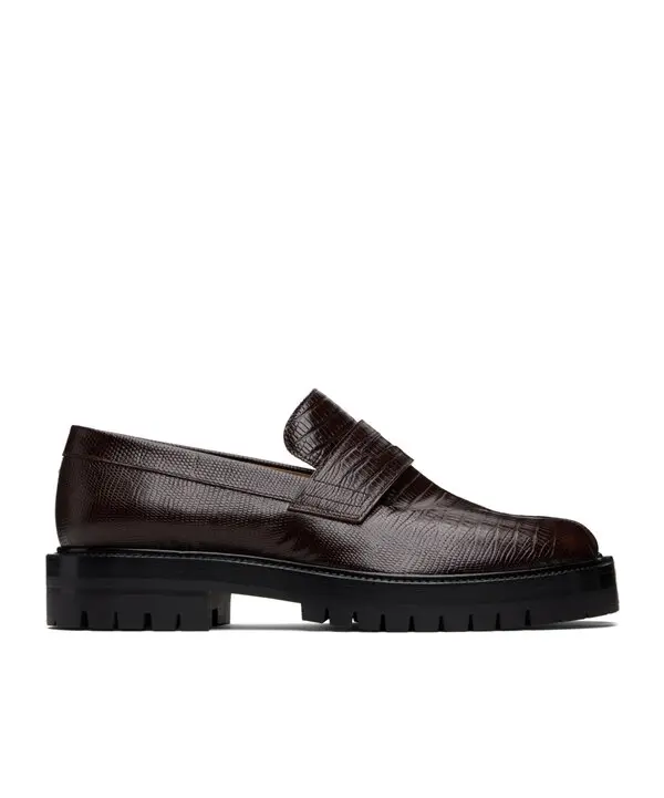 MAISON MARGIELA Tabi County Tejus-print Loafers