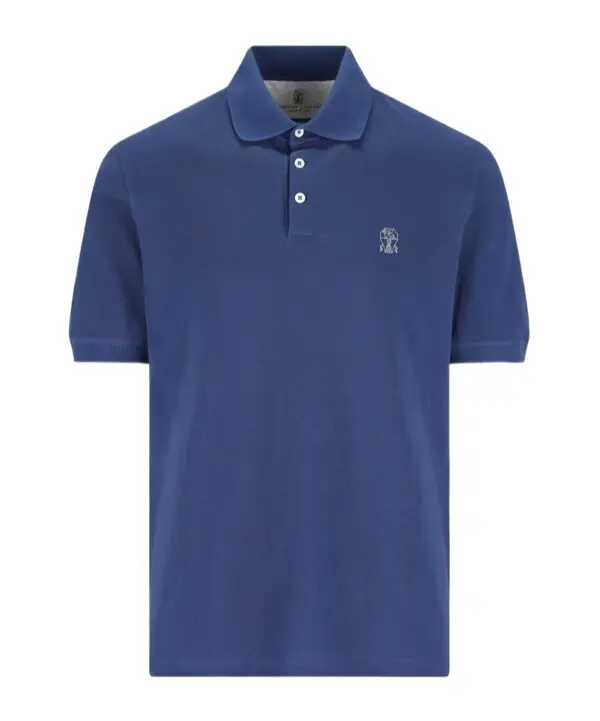Brunello Cucinelli Collared Short-sleeve Polo Shirt