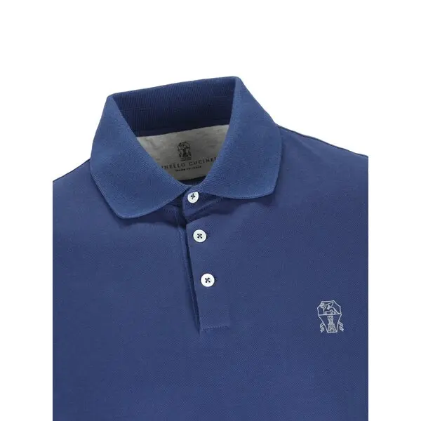 Brunello Cucinelli Collared Short-sleeve Polo Shirt