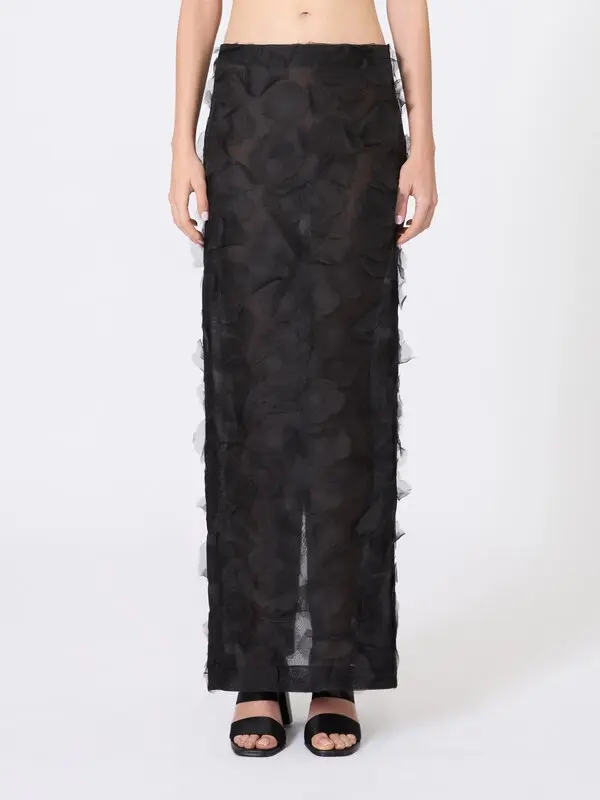 Max Mara Adepto Ruffled Maxi Skirt