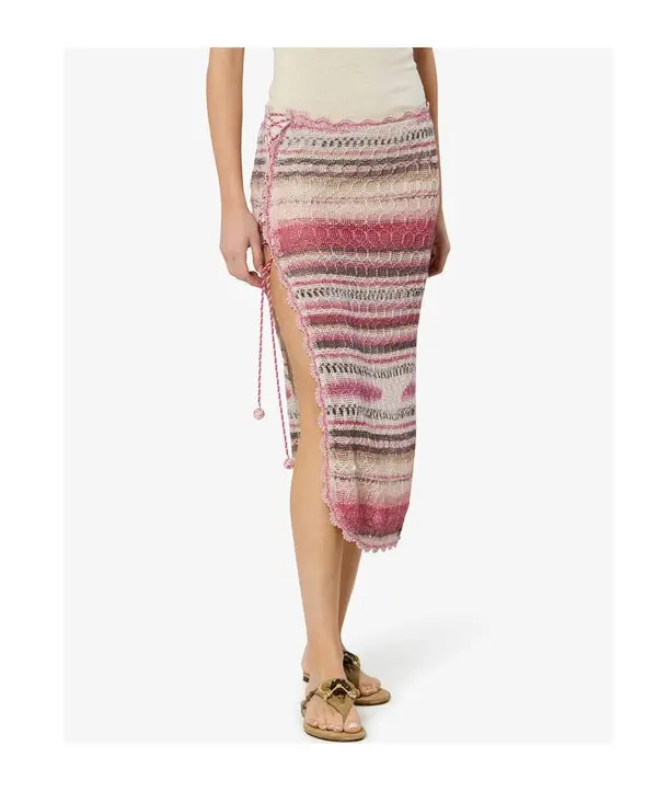 Isabel Marant Étoile Noryane Skirt In Textured Stripe Print