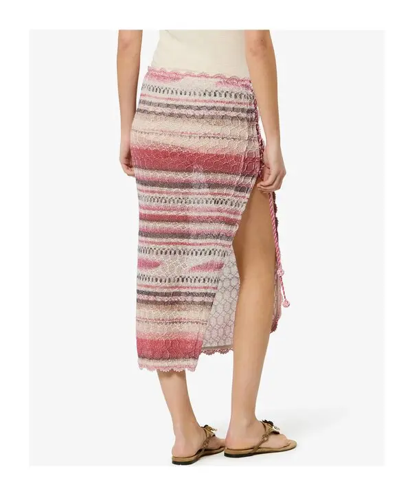 Isabel Marant Étoile Noryane Skirt In Textured Stripe Print