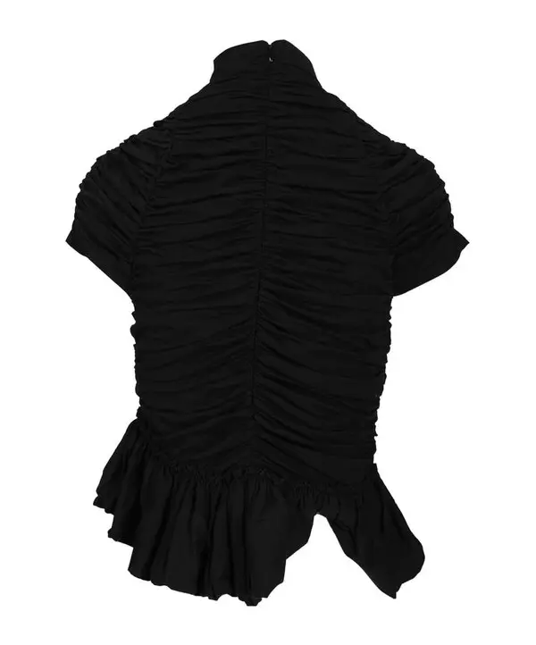 Dries Van Noten Ruffled High Neck Top