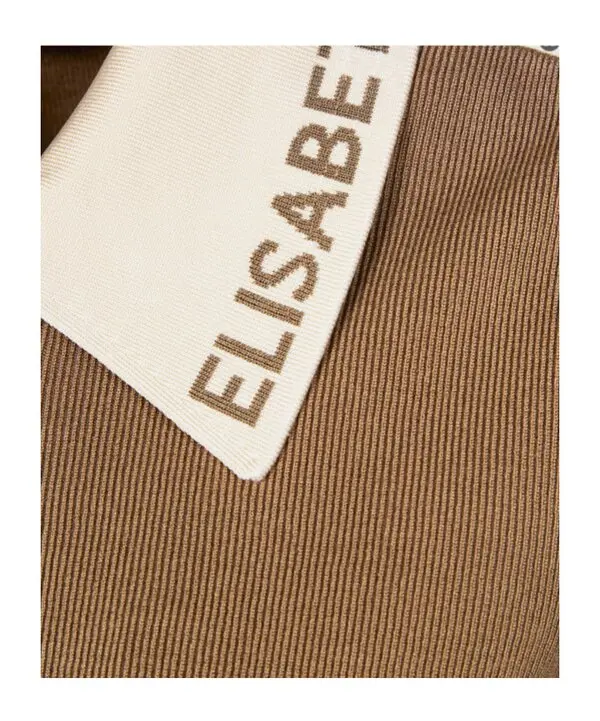 Elisabetta Franchi Zip-up Knit Jacket With Contrasting Bands