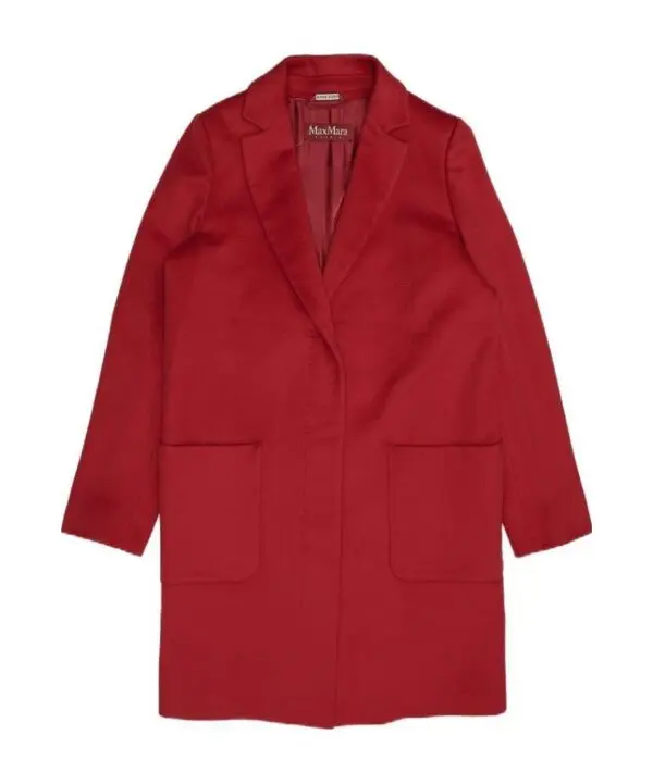 Max Mara Single-breasted Medium-length Coat - Red