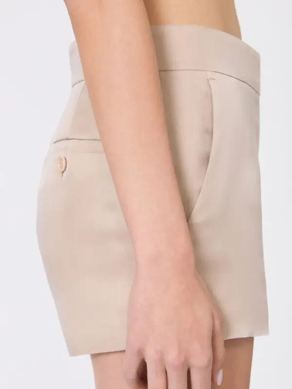 Max Mara Tailored Buttoned Shorts - Camel