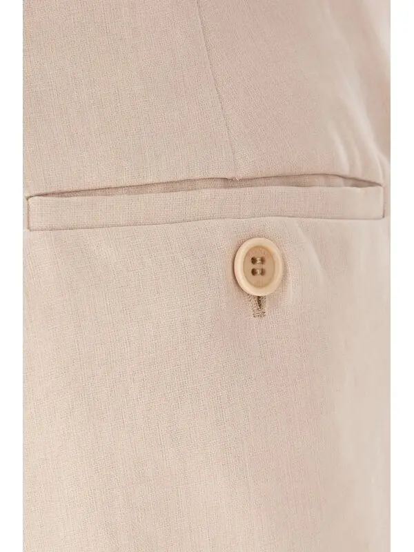 Max Mara Tailored Silk Organza Shorts - Camel