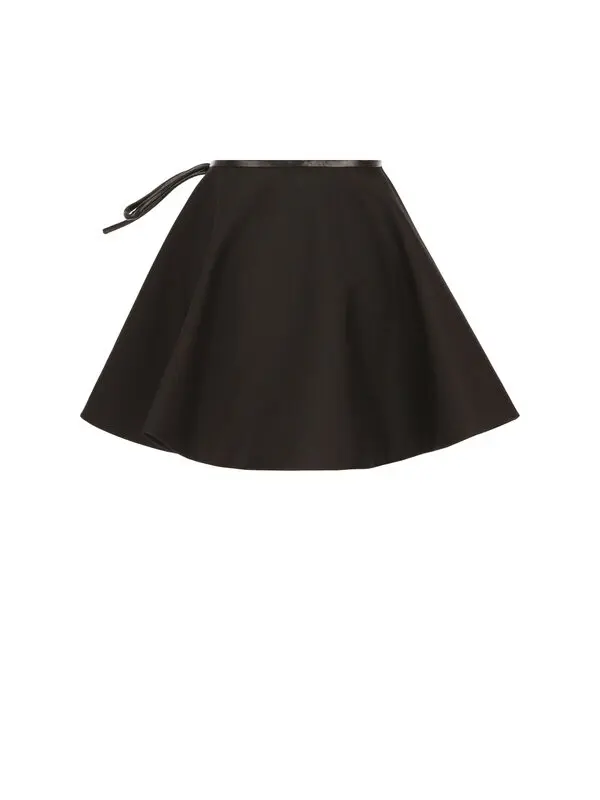 Celine Peplum Skirt In Mohair Wool