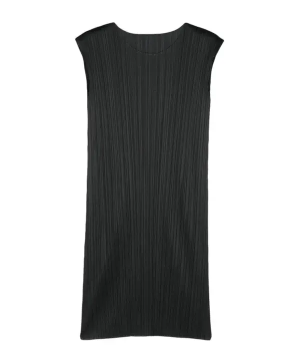 PLEATS PLEASE BY ISSEY MIYAKE Sleeveless Round Neck Dress