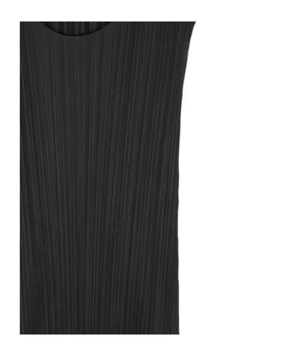 PLEATS PLEASE BY ISSEY MIYAKE Sleeveless Round Neck Dress