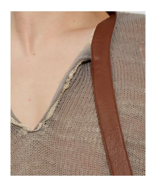 DIESEL® K-daianeris Distressed V-neck Jumper