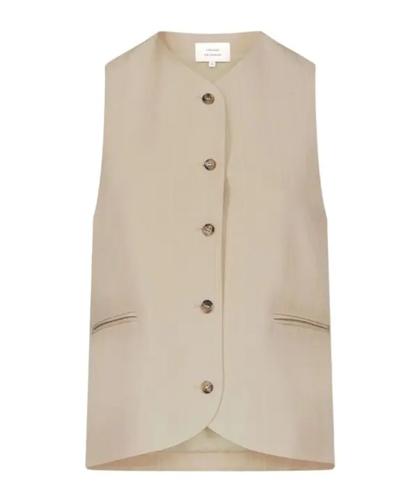 Loulou De Saison Paco Tailored Vest - Camel