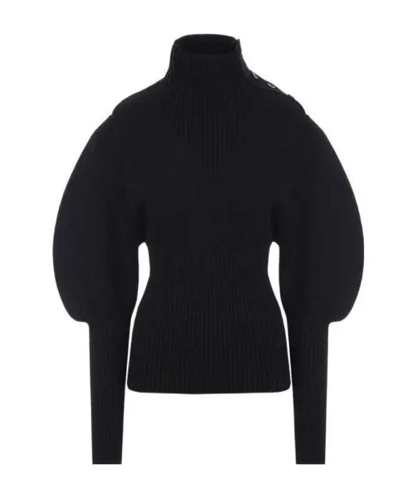 Bottega Veneta Ribbed Knit Jumper With Puff Sleeves
