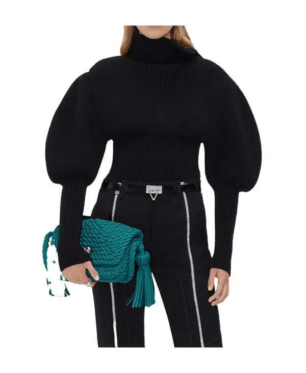 Bottega Veneta Ribbed Knit Jumper With Puff Sleeves