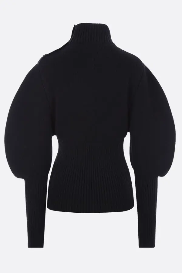 Bottega Veneta Ribbed Knit Jumper With Puff Sleeves