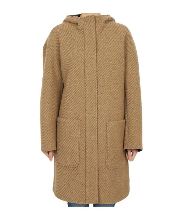 Max Mara Long Hooded Coat - Brown