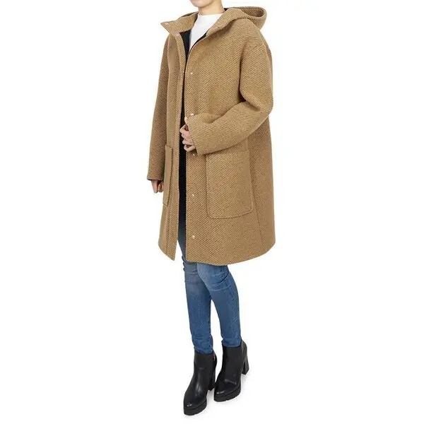 Max Mara Long Hooded Coat - Brown