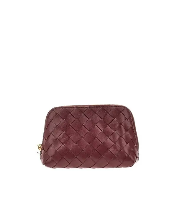 Bottega Veneta Zippered Cosmetic Bag - Red