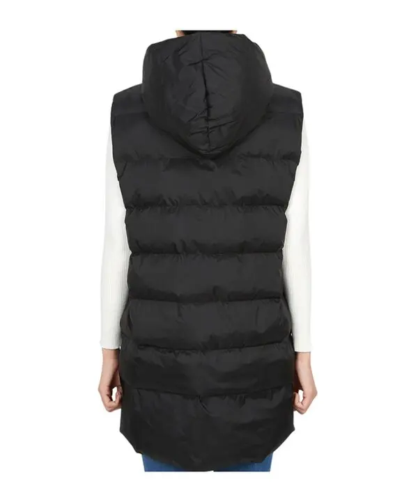 Max Mara Hooded Zip-up Gilet - Black