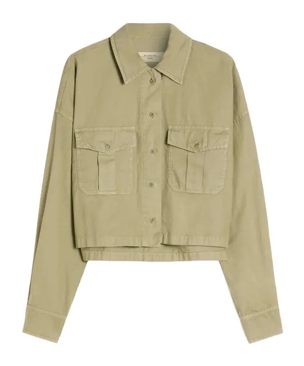 Max Mara Long-sleeved Shirt - Olive Green