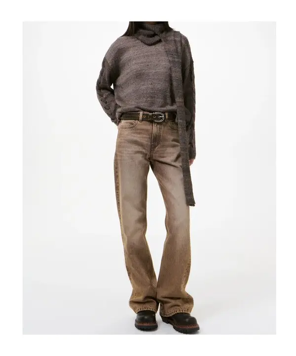 Our Legacy High-rise Wide-leg Jeans - Brown