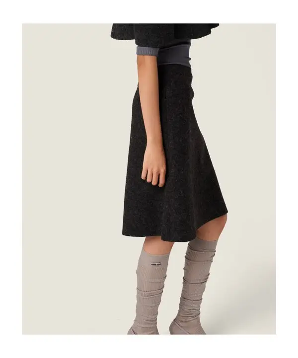 Miu Miu Shetland Wool Pencil Skirt