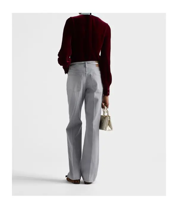 Prada Velvet Top With Detachable Collar