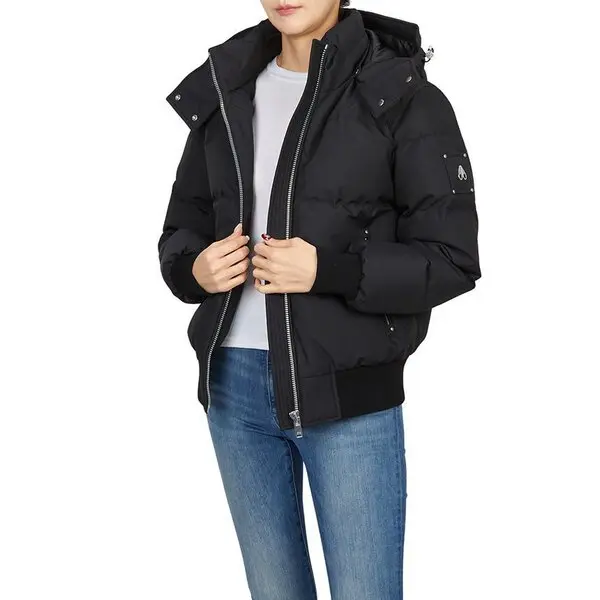 Moose Knuckles Long-sleeved Hooded Down Jacket