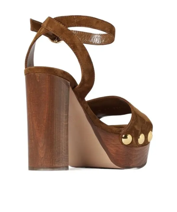 GIANVITO ROSSI Ardea Studded Platform Heeled Sandals