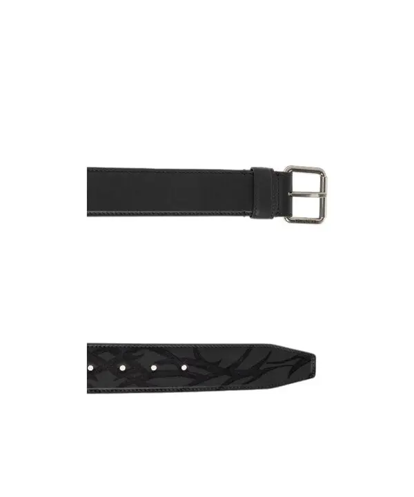 Balenciaga Logo Engraved Buckle Belt