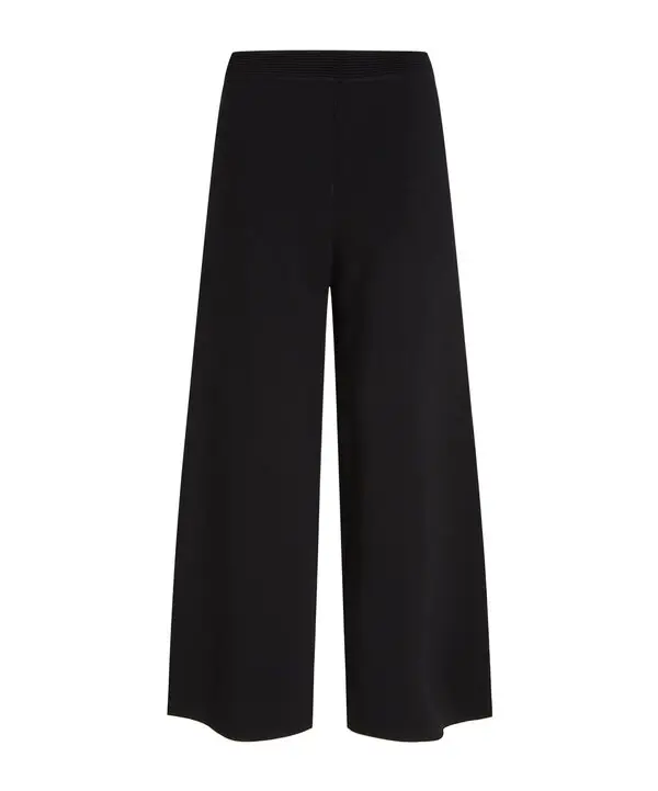 Karl Lagerfeld Palazzo Pants With Contrast Piping