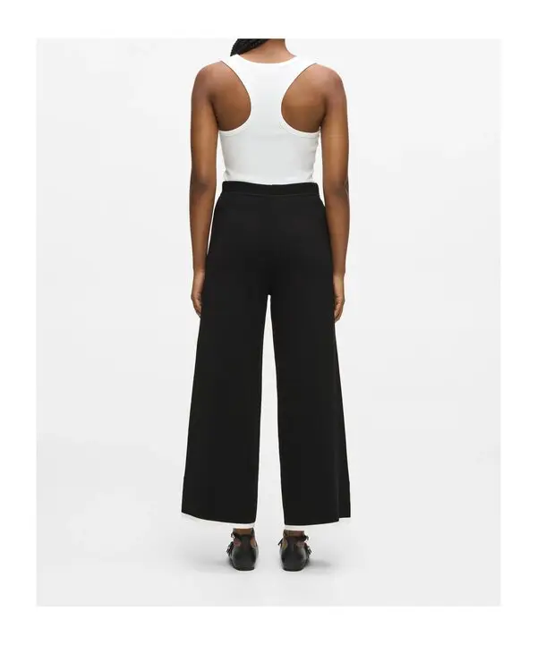 Karl Lagerfeld Palazzo Pants With Contrast Piping