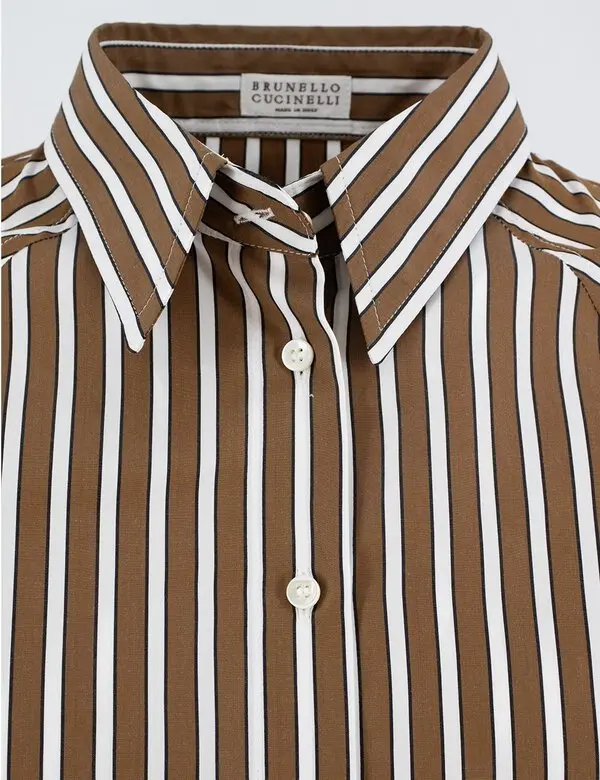 Brunello Cucinelli Striped Long-sleeve Shirt - Multi-color