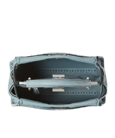 Fendi Peekaboo Mini Top Handle Bag - Light Blue