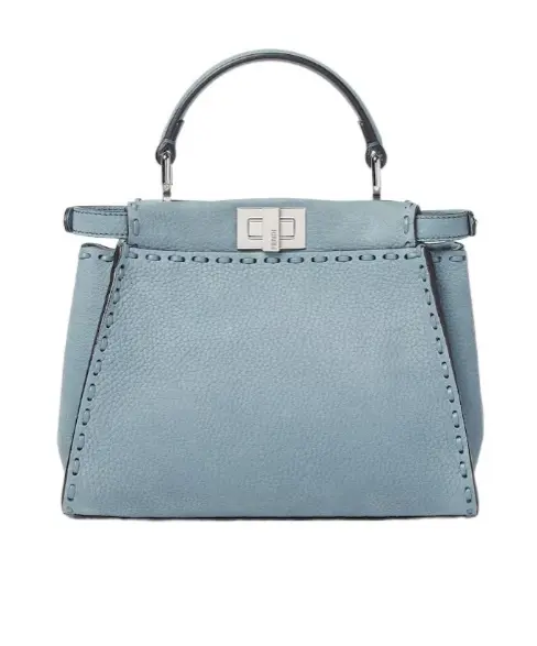 Fendi Peekaboo Mini Top Handle Bag - Light Blue