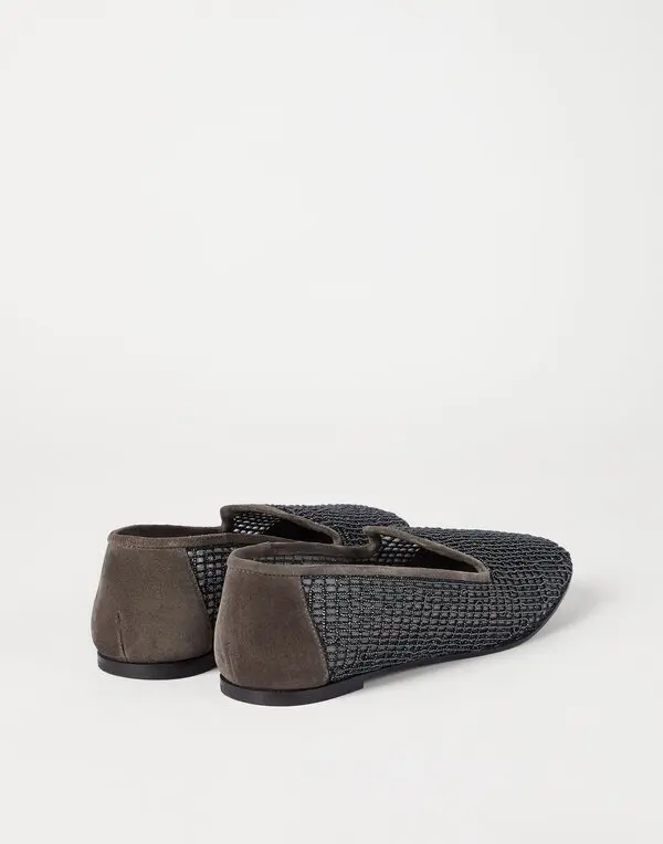 Brunello Cucinelli Round Toe Slip-on Flats