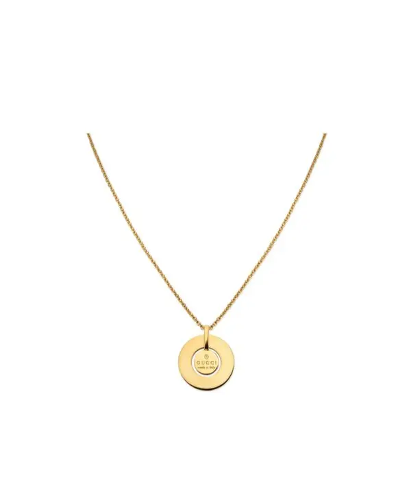 Gucci Trademark Pendant Necklace - Golden