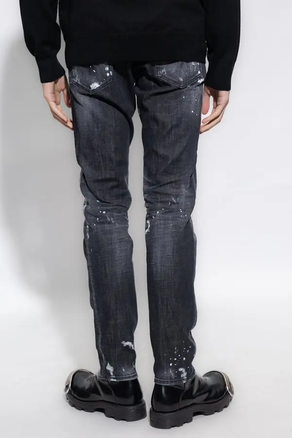 Dsquared2 Straight-leg Distressed Jeans - Black