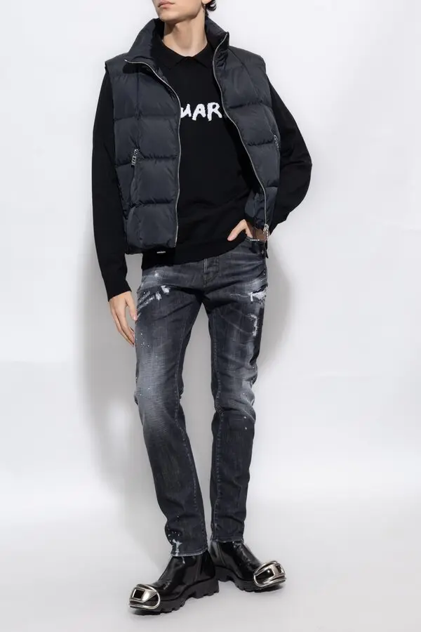 Dsquared2 Straight-leg Distressed Jeans - Black