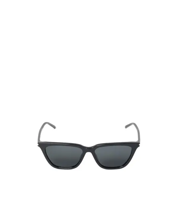 Saint Laurent Sulpice Thin Butterfly Frame Sunglasses - Black