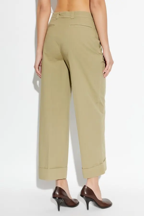 Dries Van Noten Grün Hose" Tailored Trousers