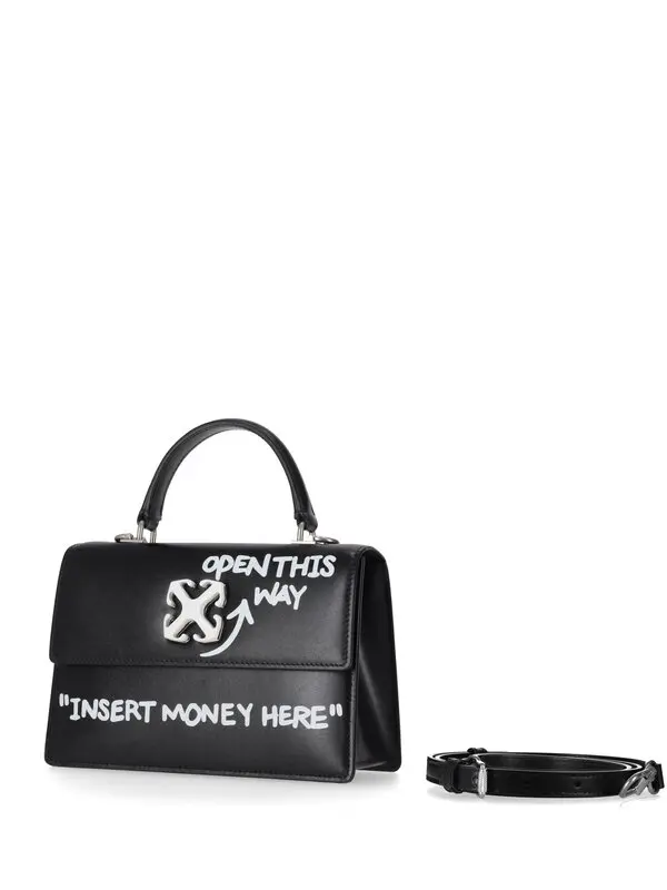 Off-White Jitney 1.4 Foldover Top Tote Bag - Black