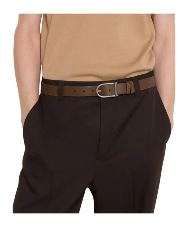 Gucci Reversible Monogrammed Leather Belt