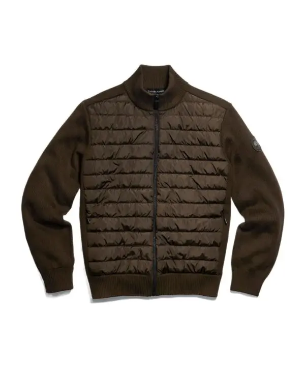 Canada Goose Hybridge Knit Jacket With Tonal Label - Terra