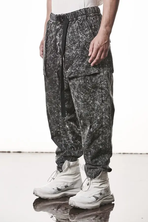 THOM KROM Marble Effect Cargo Pants