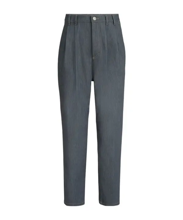 Brunello Cucinelli Double Pleated Trousers - Medium Gray