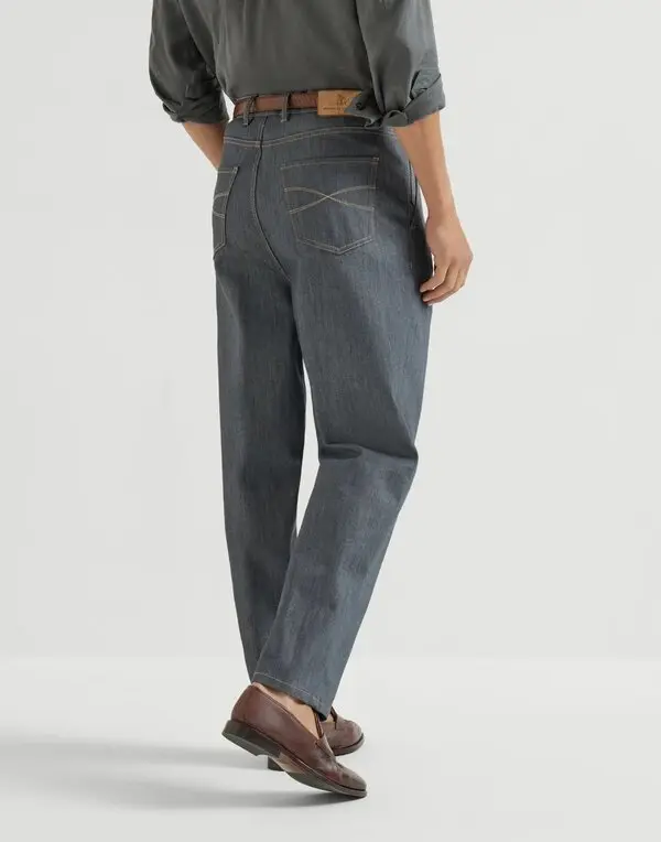 Brunello Cucinelli Double Pleated Trousers - Medium Gray